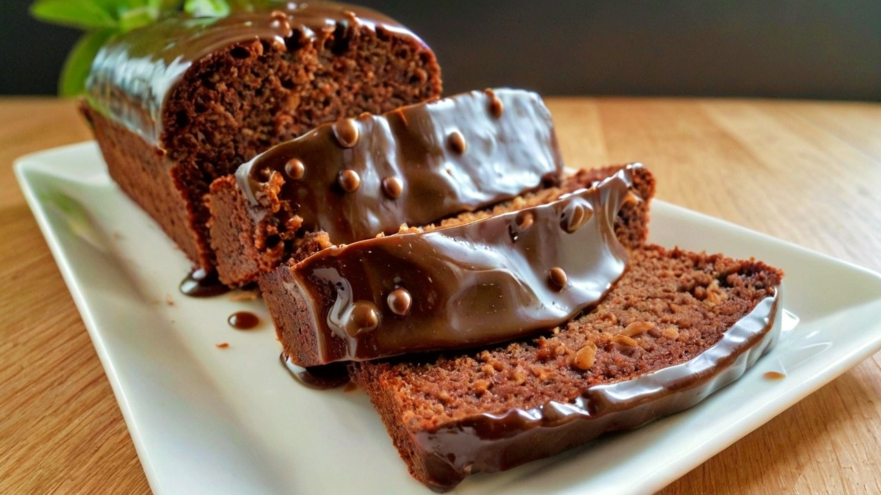 Soft and delicious chocolate banana cake at home