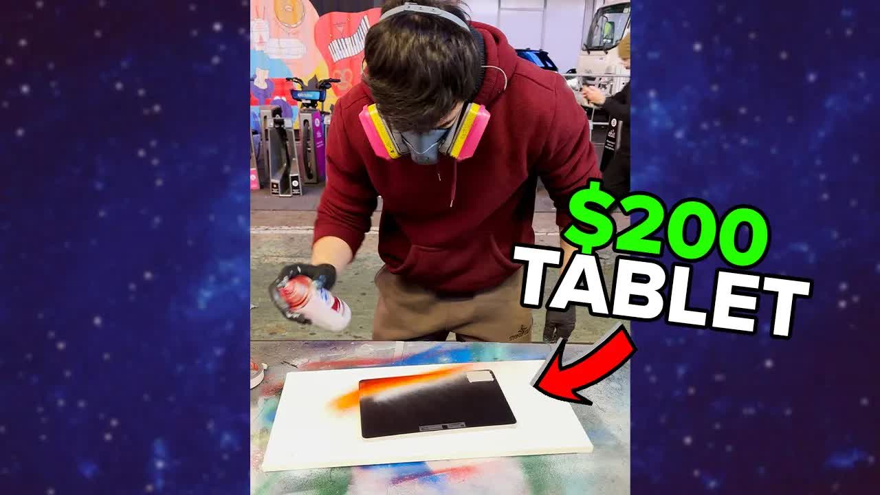 I gave my tablet to a street artist… here's the result