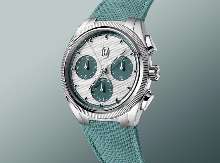 Parmigiani Fleurier帕瑪強尼Tonda PF Sport精鋼Silver Verzasca計時碼錶：山谷綠意盎然