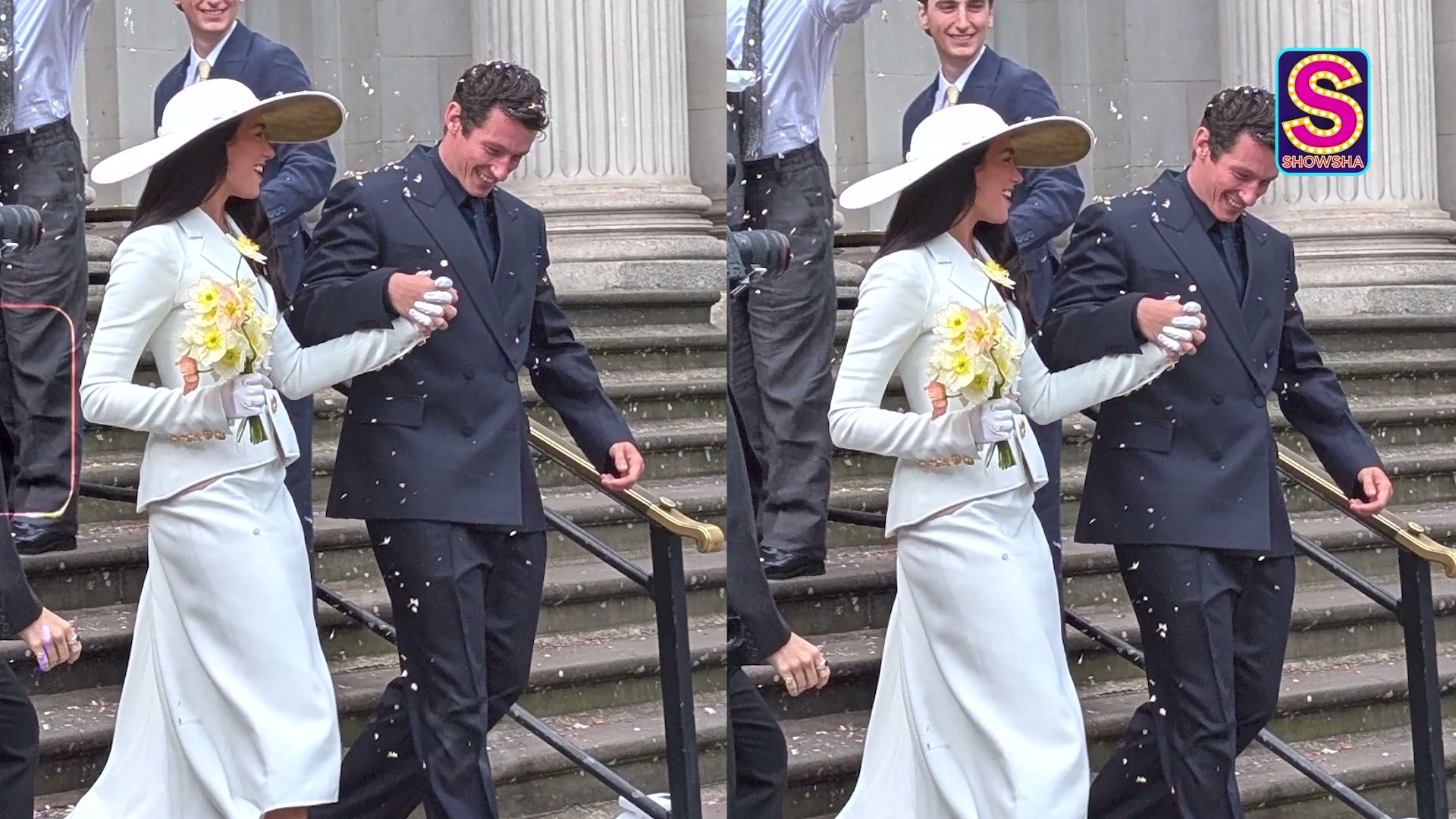 Dua Lipa ditches the white dress, picks a tailored bridal look for ...