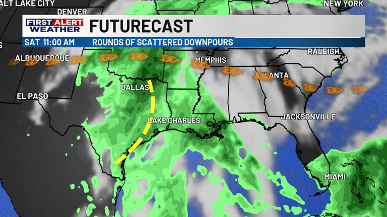 First alert forecast: Plenty of heat and humidity with an isolated ...