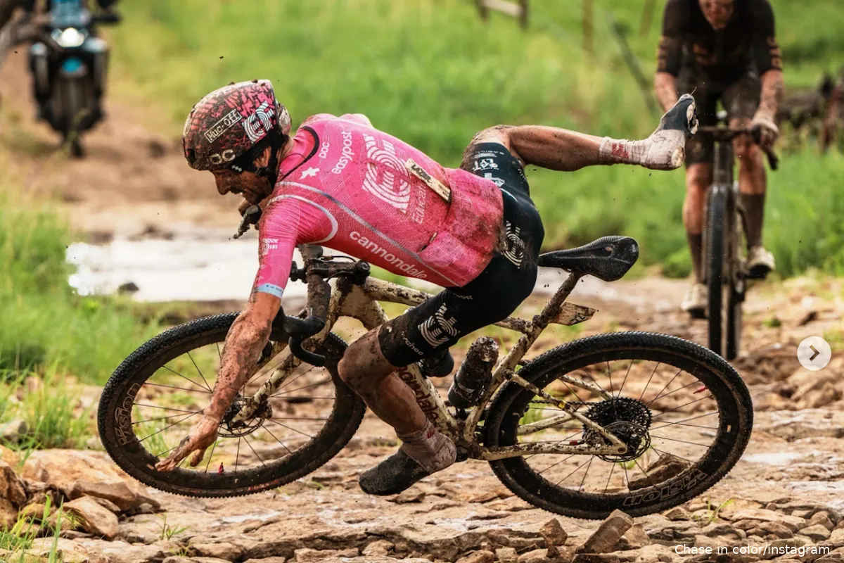 Lachlan Morton crashes out of Unbound Gravel: 'Body slammed some rocks'