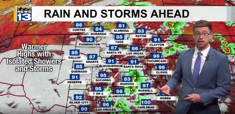 Showers, storms return to New Mexico