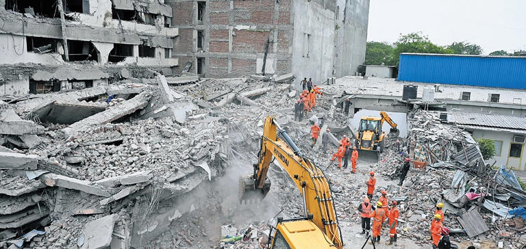 Saket building collapse: Rescue operation nears completion; FIR filed ...