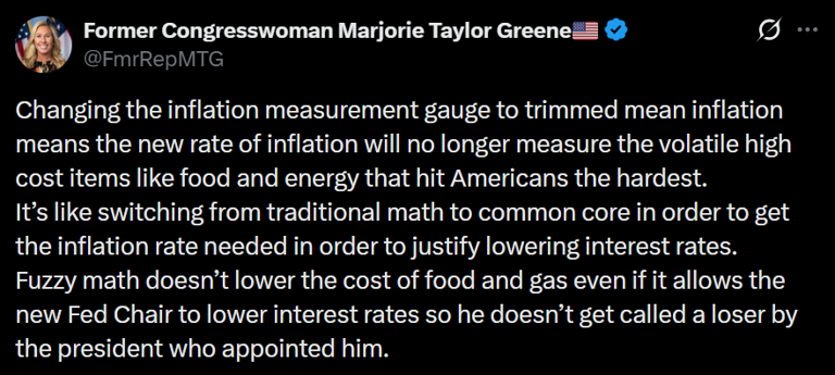 Marjorie Taylor Greene slams 'fuzzy math' that doesn't lower food, gas ...
