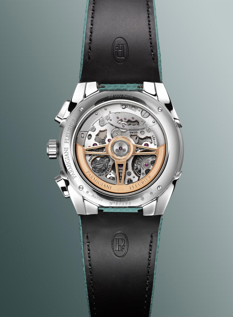 Parmigiani Fleurier帕瑪強尼Tonda PF Sport精鋼Silver Verzasca計時碼錶：山谷綠意盎然
