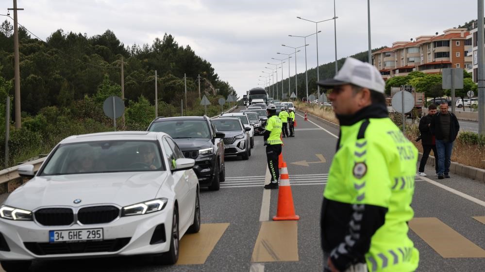 Muğla’da 9 günlük bayram mesaisinde 37 bin araç kontrol edildi