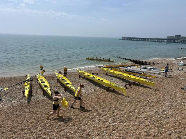 Rowing regatta creates colourful spectacle on Hastings seafront