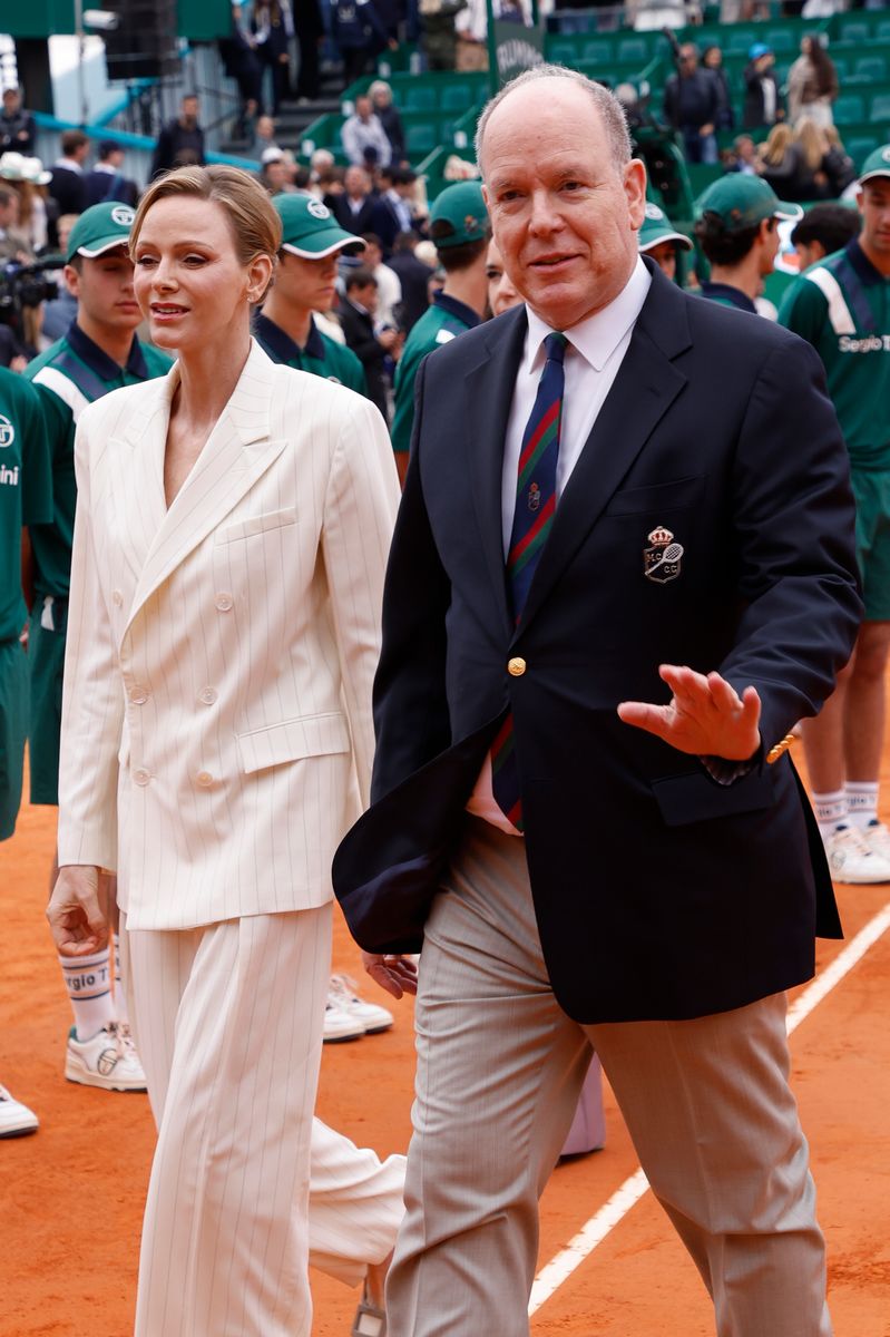 Prince Albert and Princess Charlene of Monaco, hours before their ...