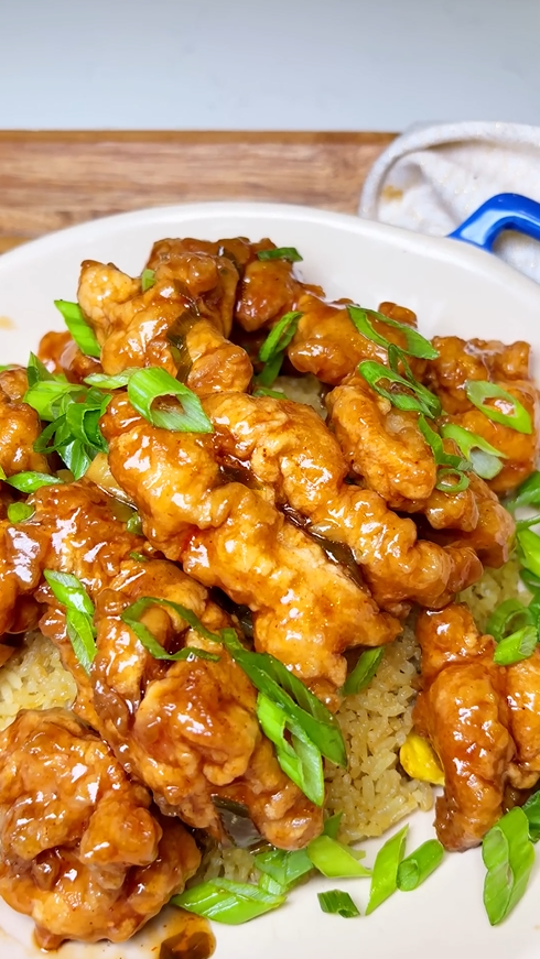 Homemade takeout-style dish my kids requested
