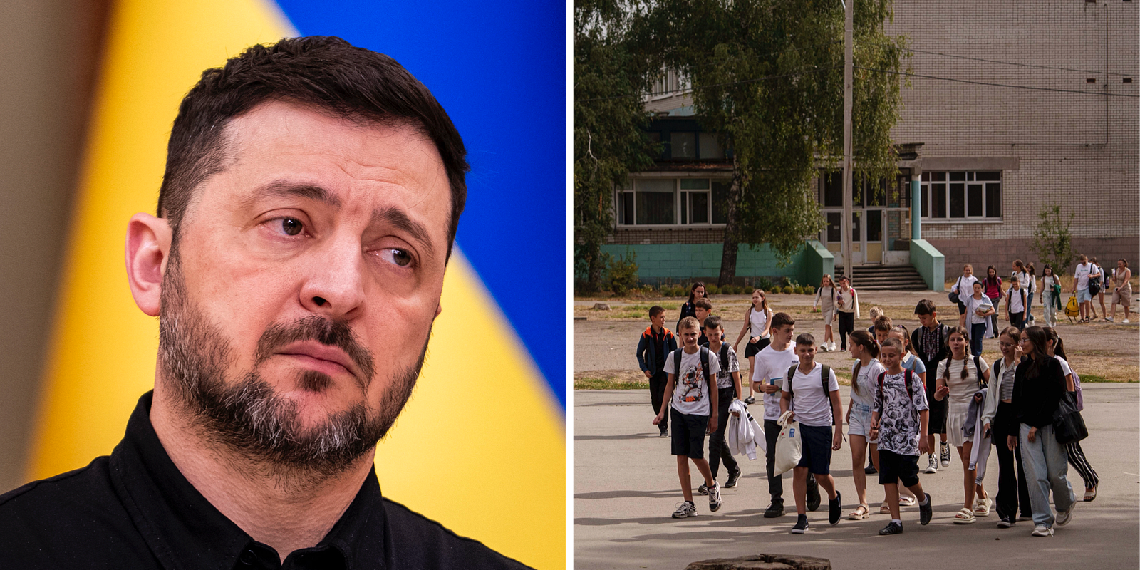 Zelenskyj: Ukrainska barn strider för Ryssland