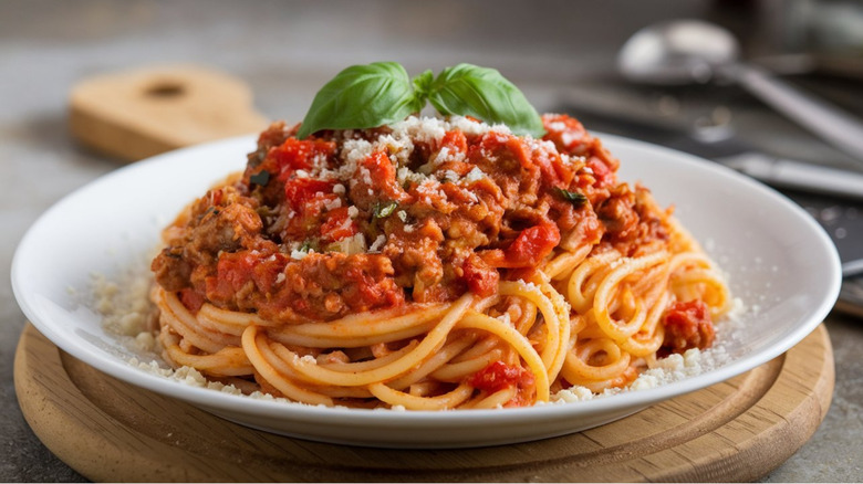 Forget pots and pans — use one bowl to make spaghetti in the microwave
