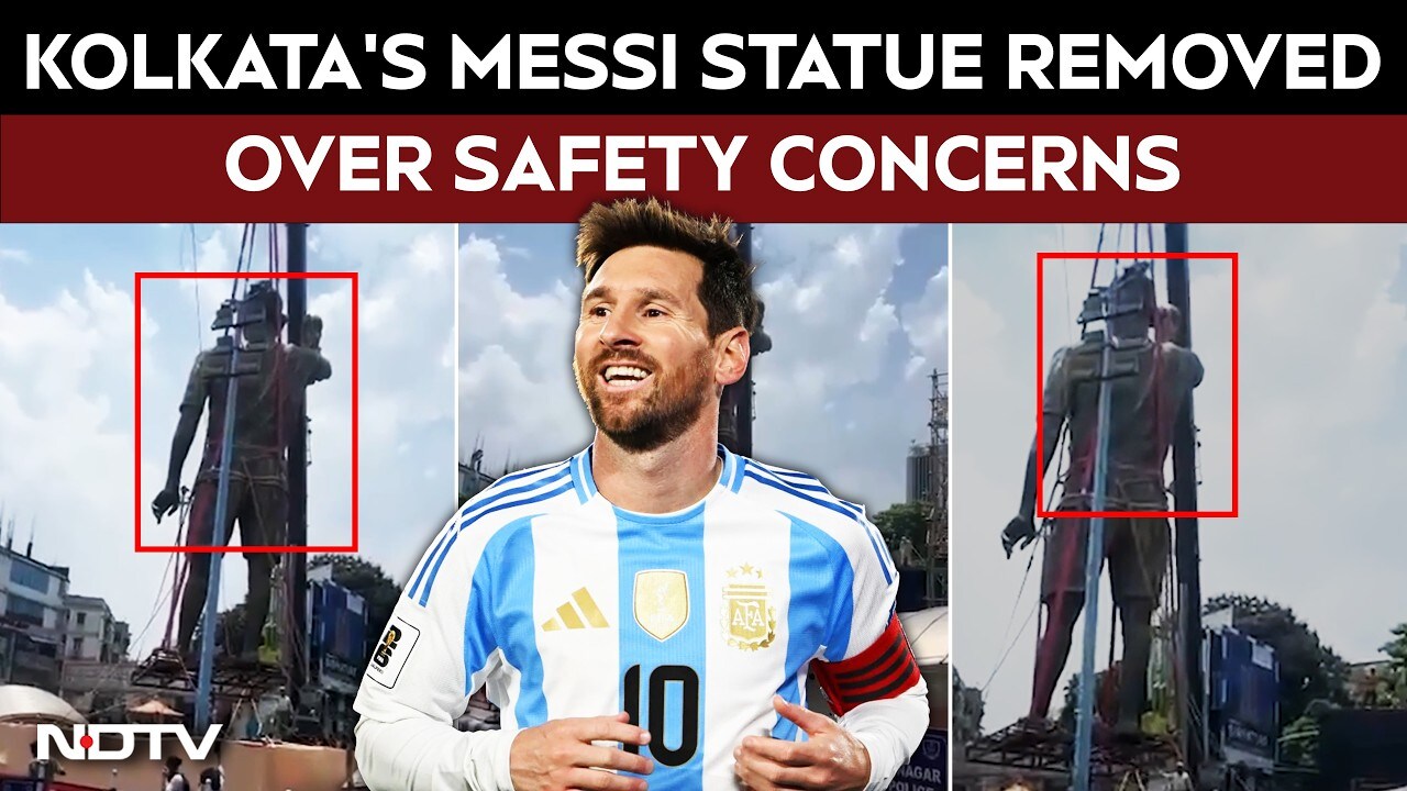 Kolkata's Messi statue removed over safety concerns, months after grand ...