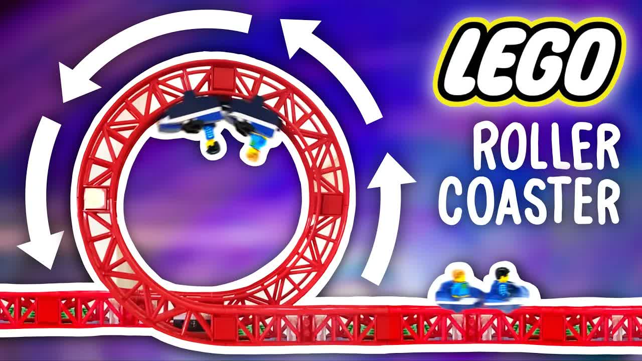 This LEGO roller coaster reached the ceiling – the giant build reveal