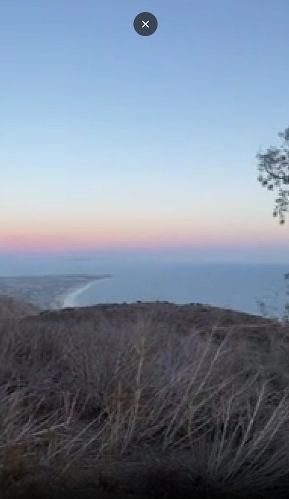 Unreal sunset over SoCal nature