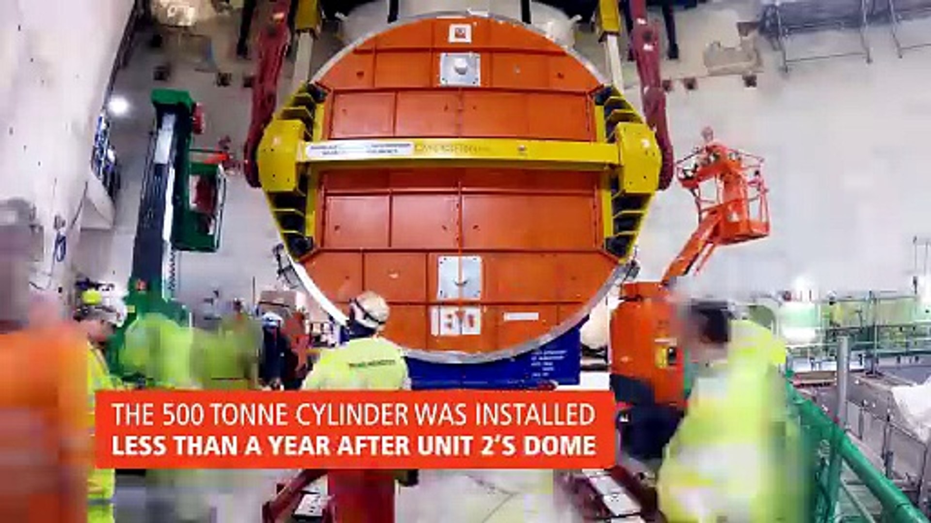 Hinkley Point C's second nuclear reactor is lifted into place by the ...