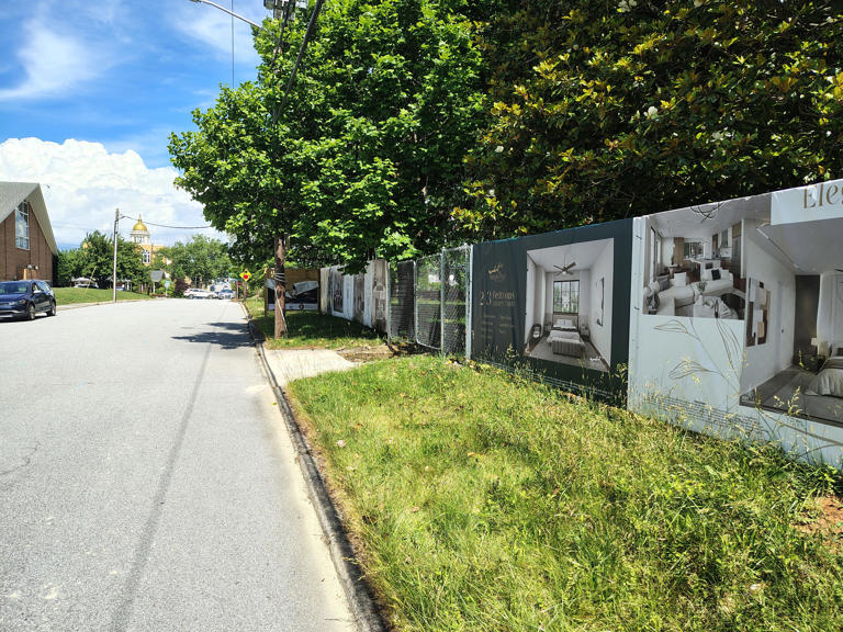 What's the development planned on 1st Ave. near downtown Hendersonville?