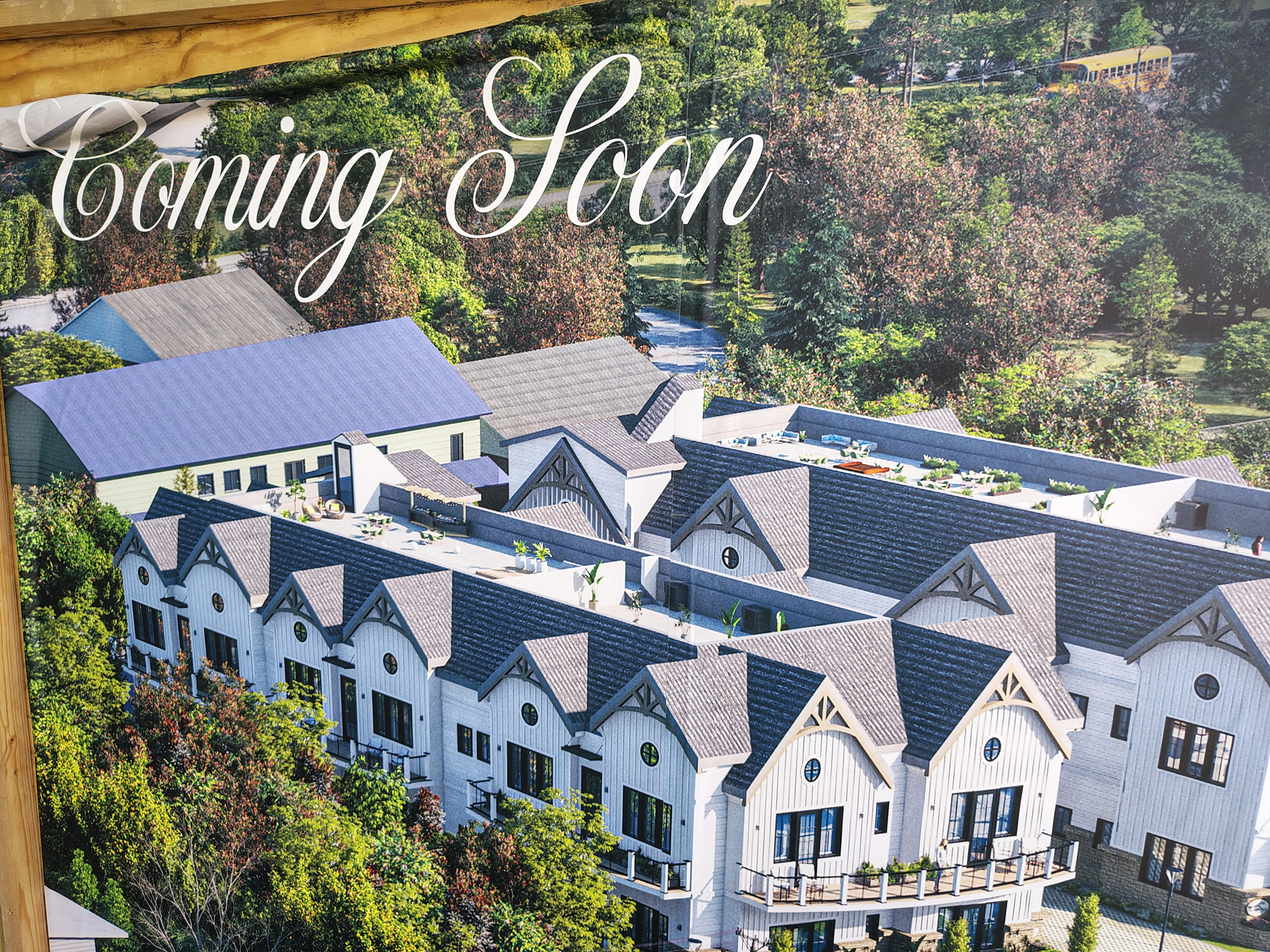 What's the development planned on 1st Ave. near downtown Hendersonville?