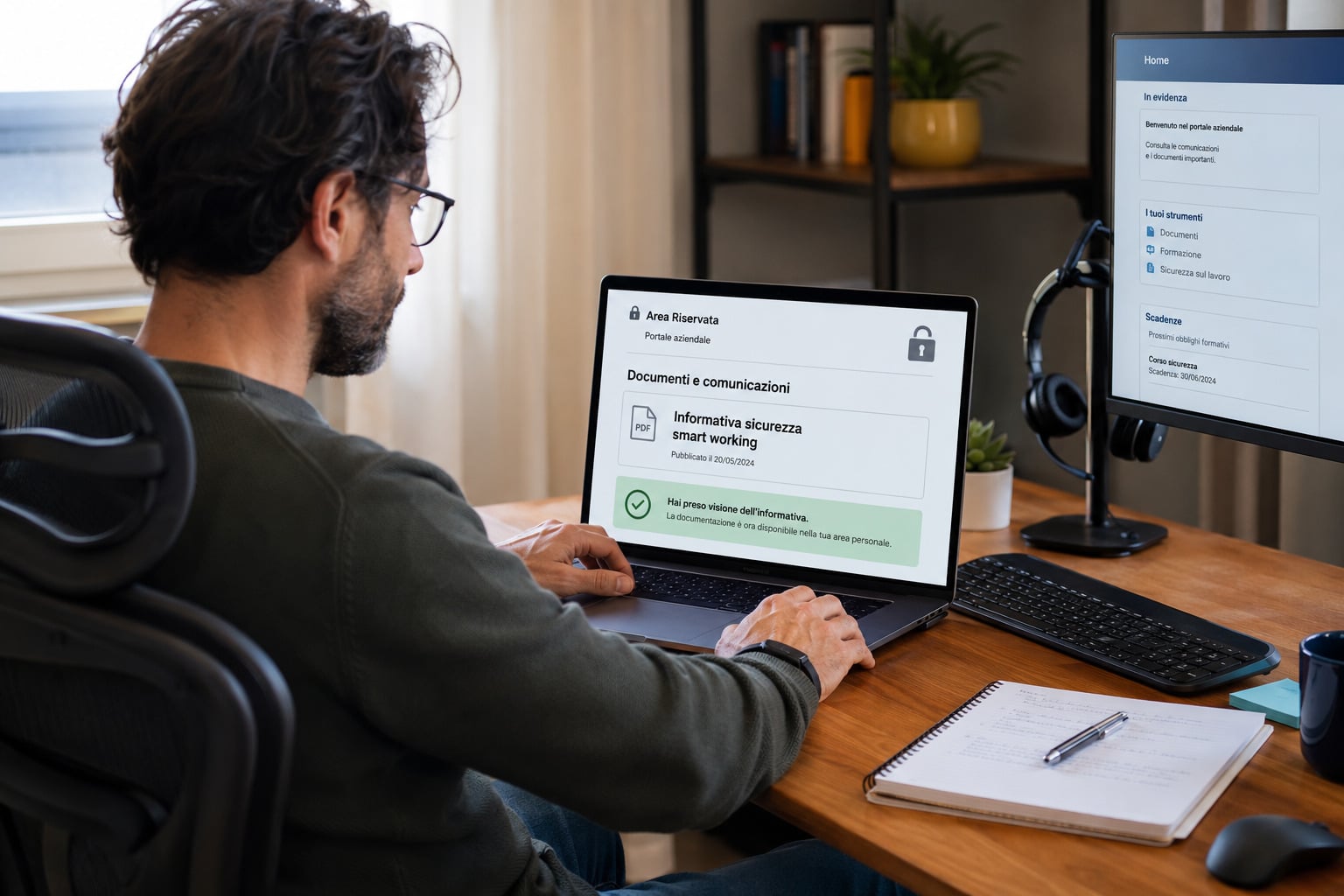 Informativa per lavoratori in smartworking, il file in azienda non ...