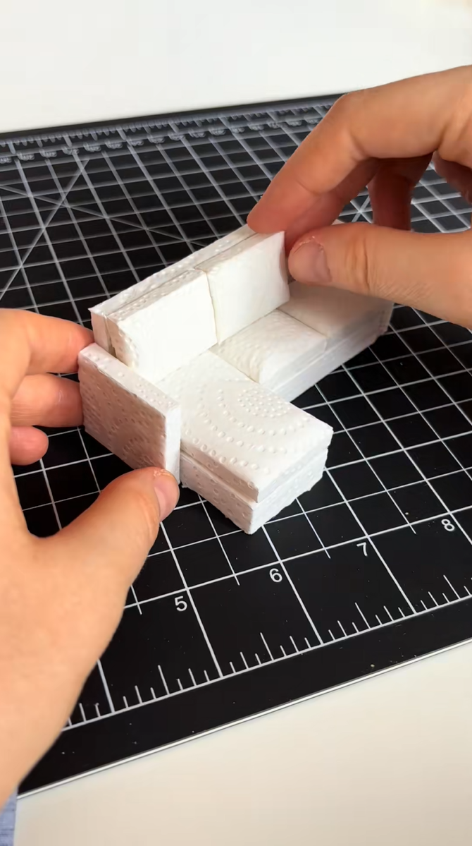 Sofa base structures miniature furniture tutorial