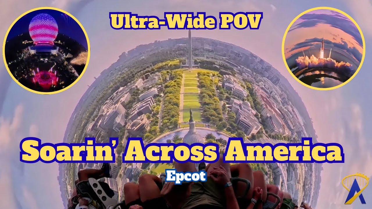 Soarin' across America (Epcot) ultra-wide POV: Complete 250th ...
