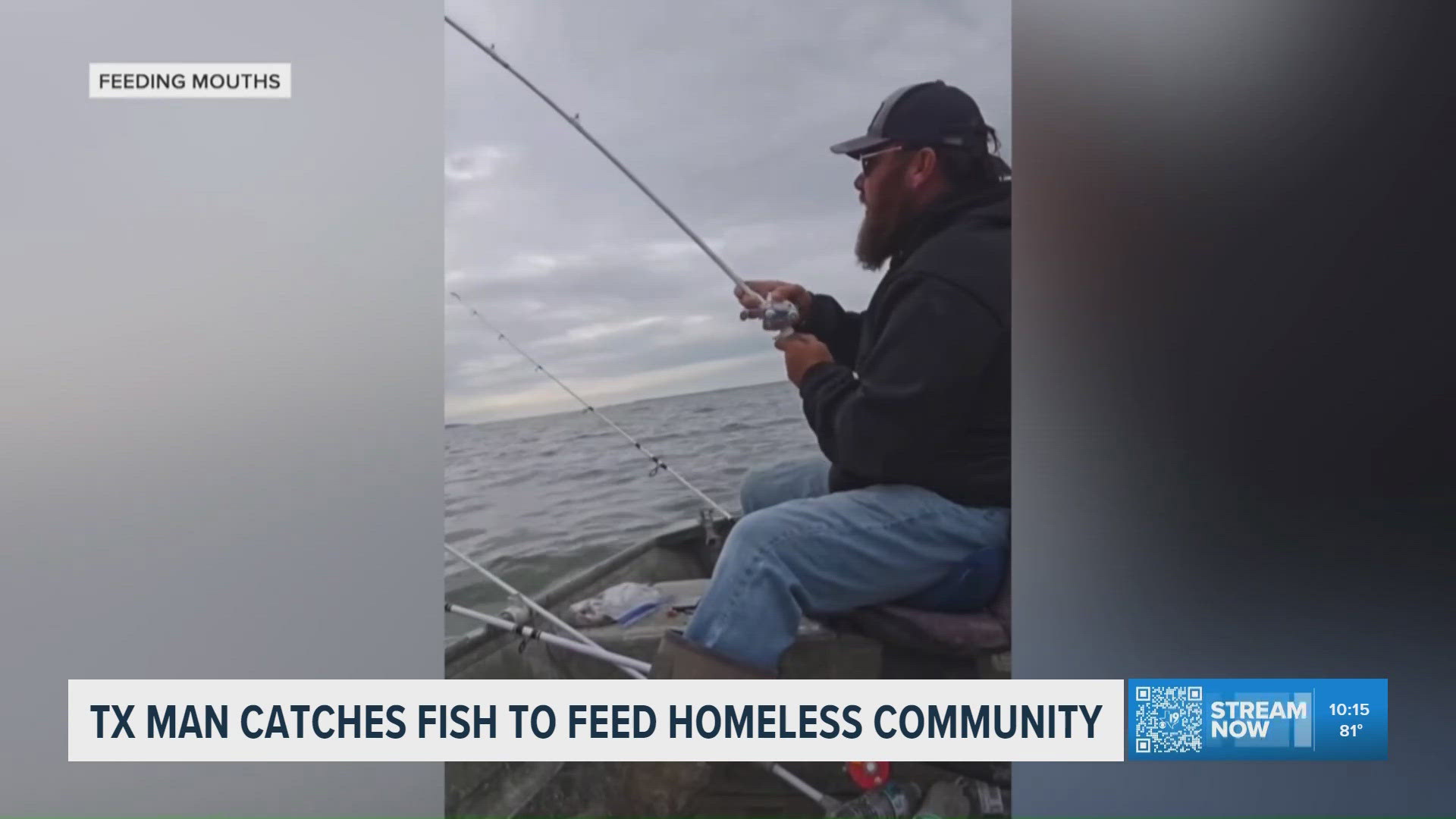 Texas man uses catfish catches to feed those in need