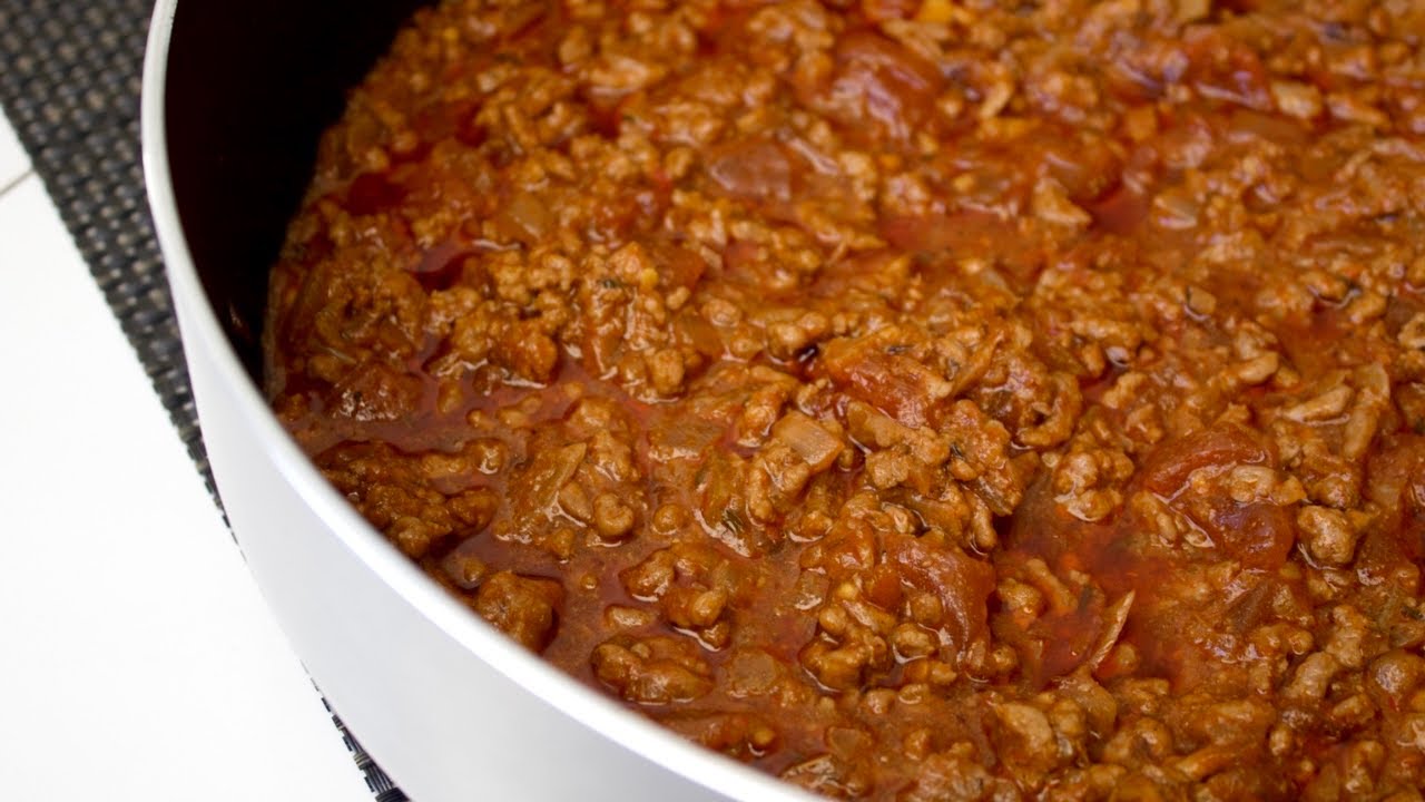Easy minced beef and tomato stew