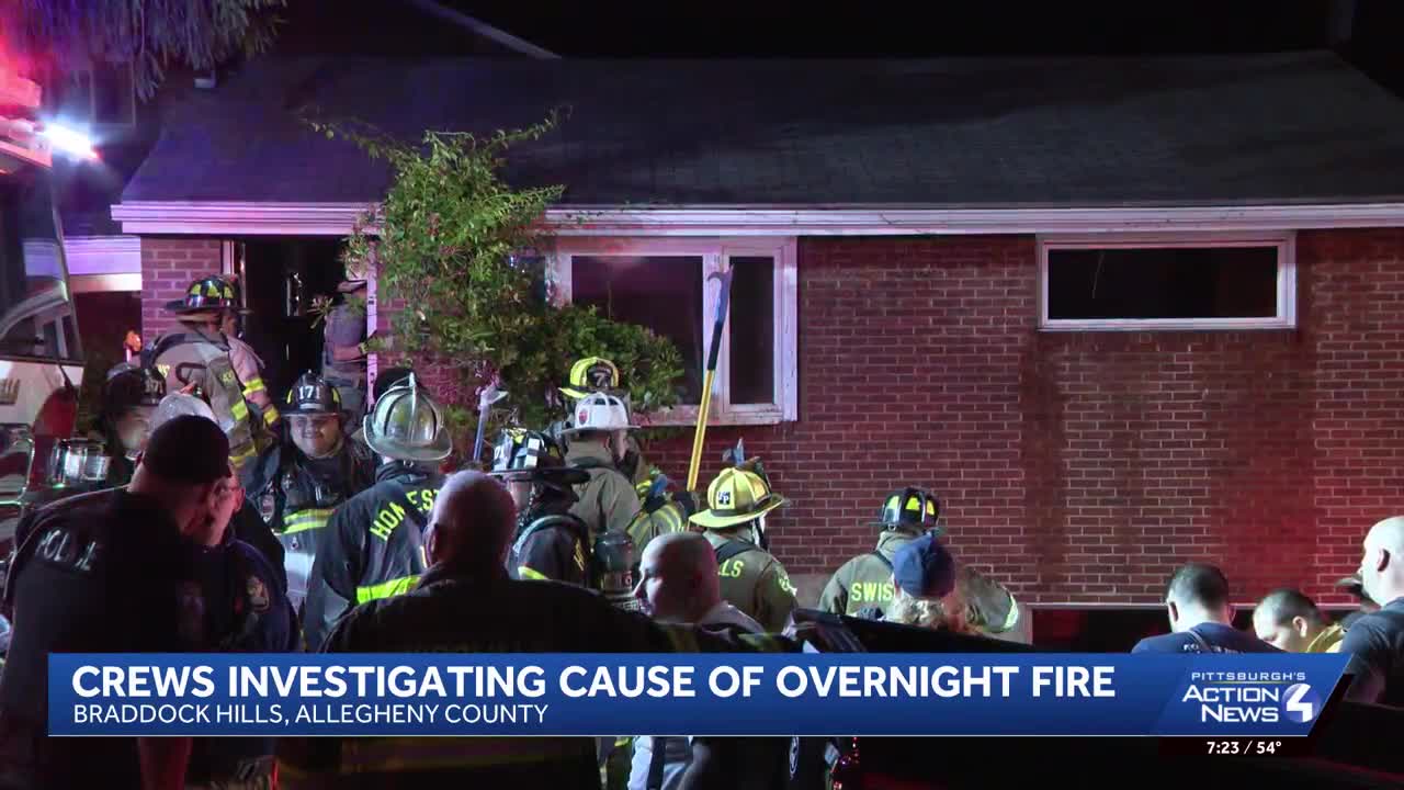 Person rushed to hospital after fire in Braddock Hills