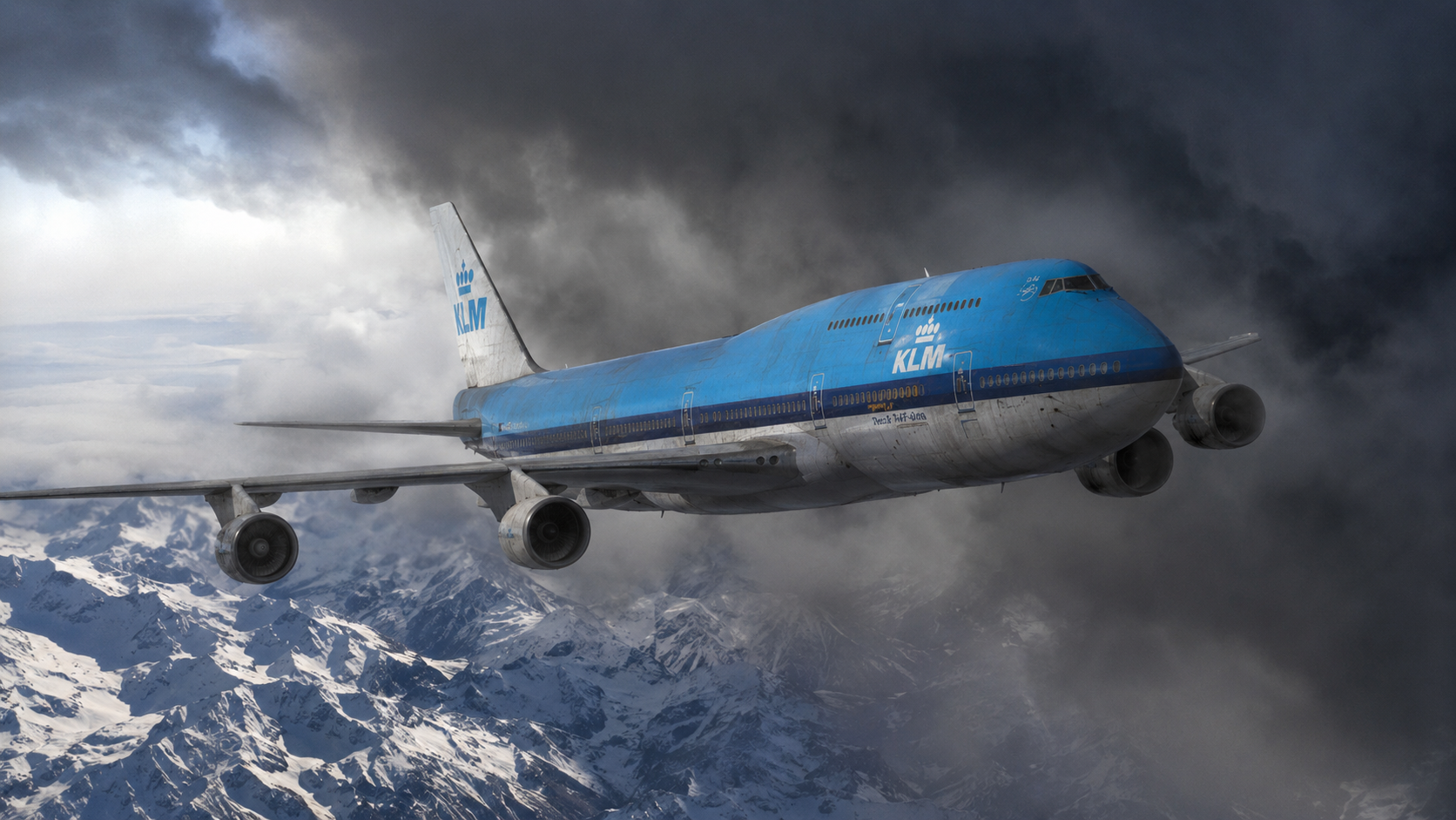 KLM 867 lost all four engines over Alaska