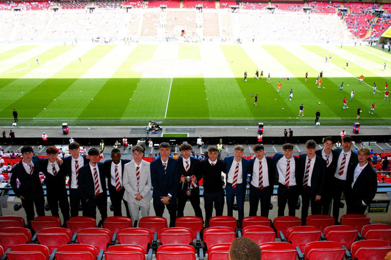 Doncaster Rovers-affiliated college team enjoys memorable Wembley day out