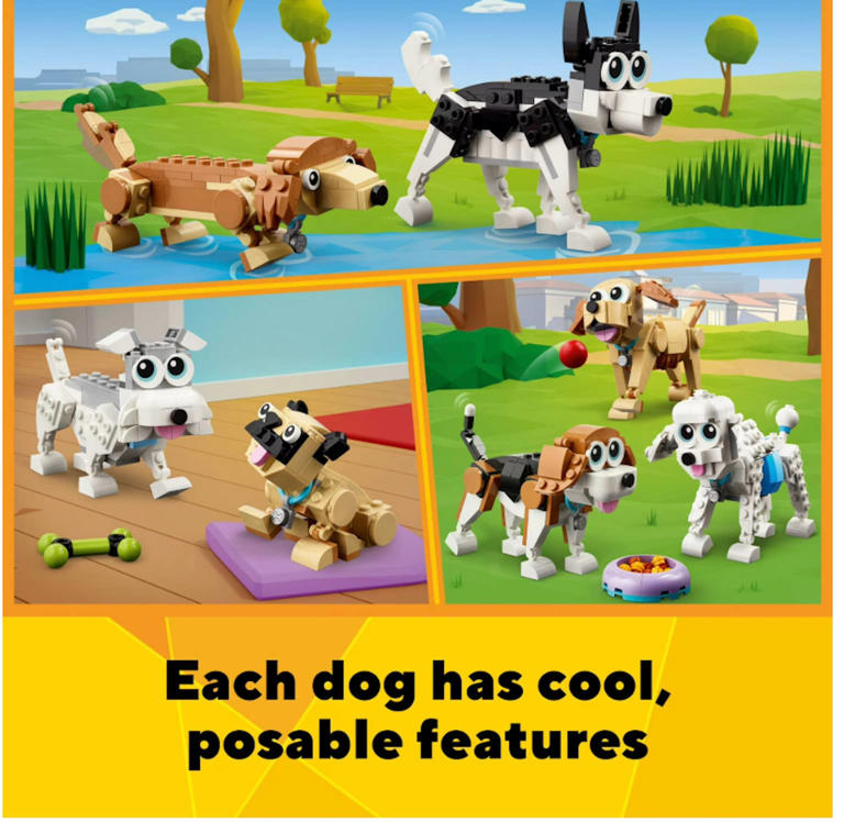Walmart's playful 475-piece dog Lego set lets pup lovers build 7 ...