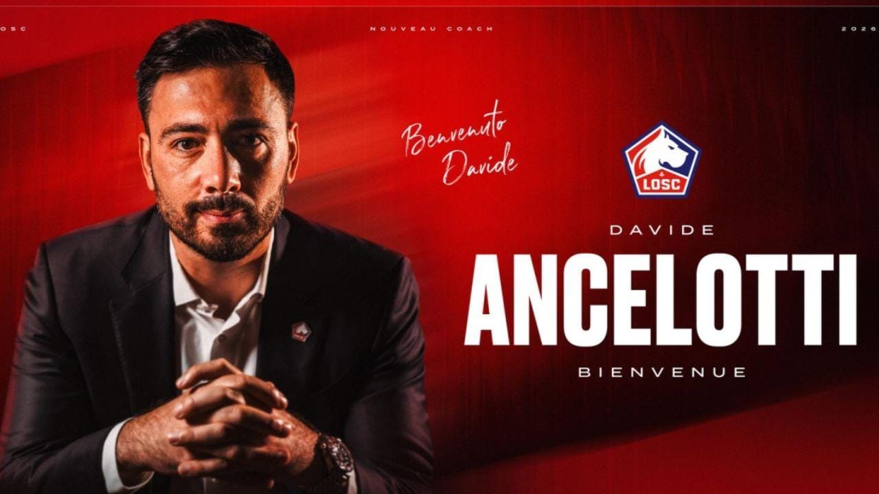 Oficial: Davide Ancelotti é o novo treinador do Lille