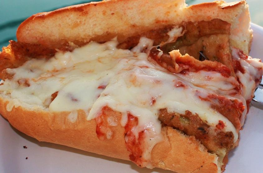 Meatball submarine sandwich