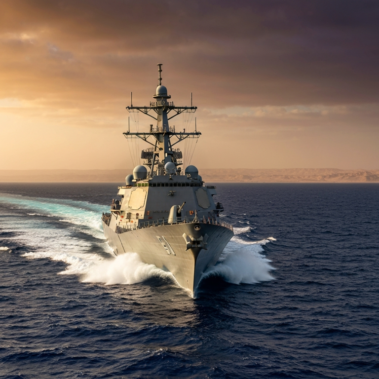 US Navy Arleigh Burke destroyers: Red Sea maritime security