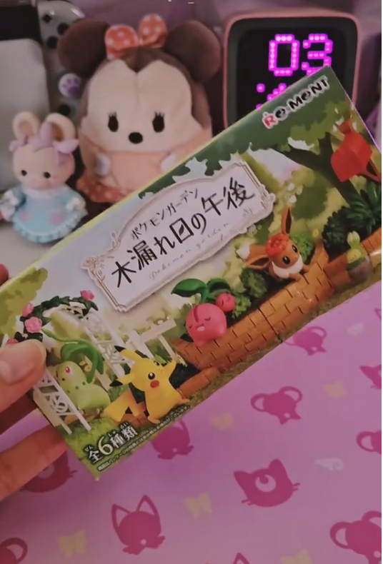 Cute Pokémon collectibles: Re Ment garden