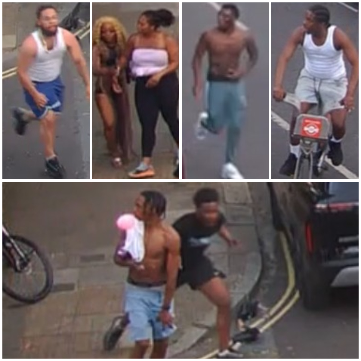 Moment terrified bystanders flee as man, 20, stabbed to death