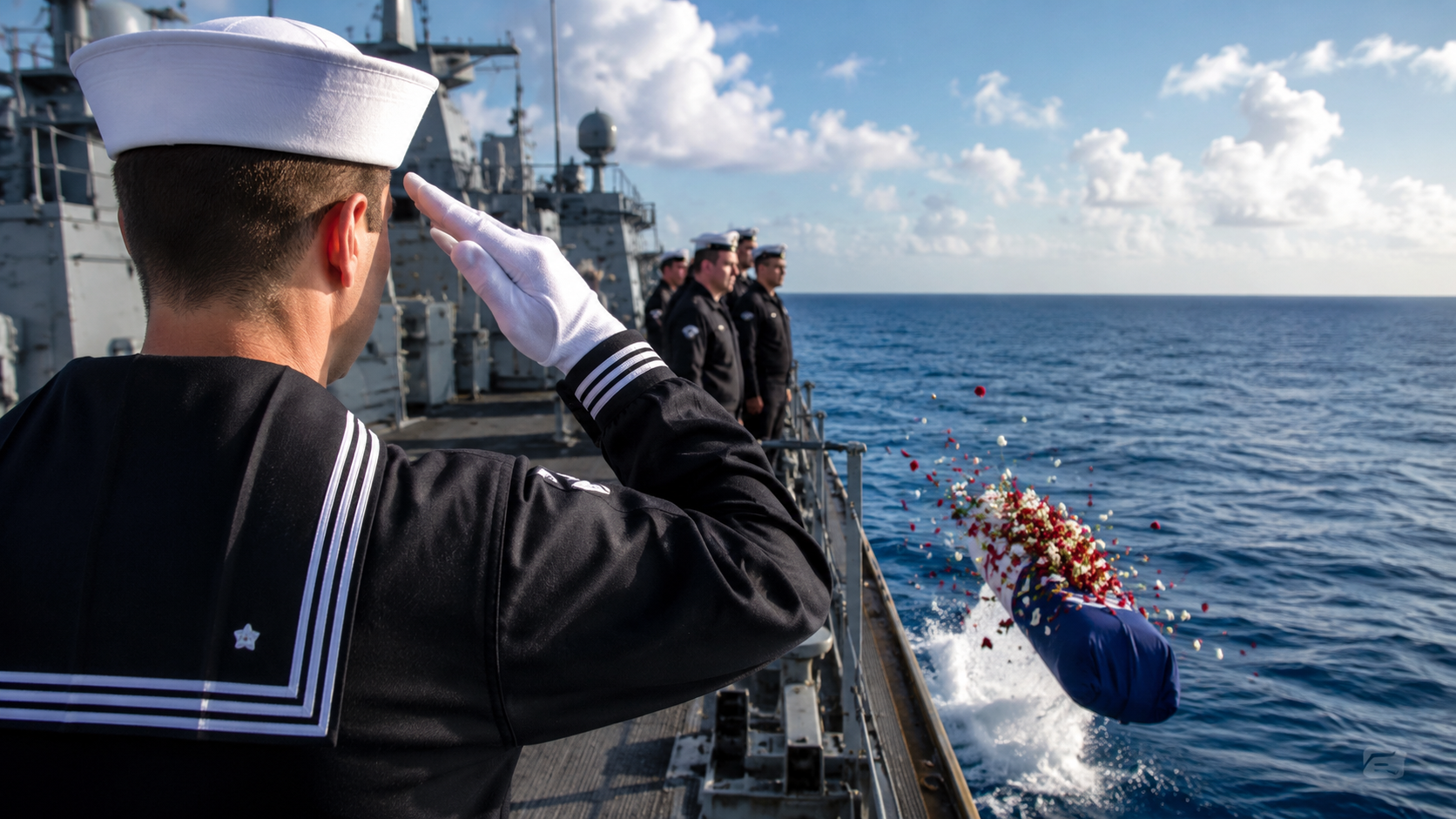 What really happens during a modern burial at sea