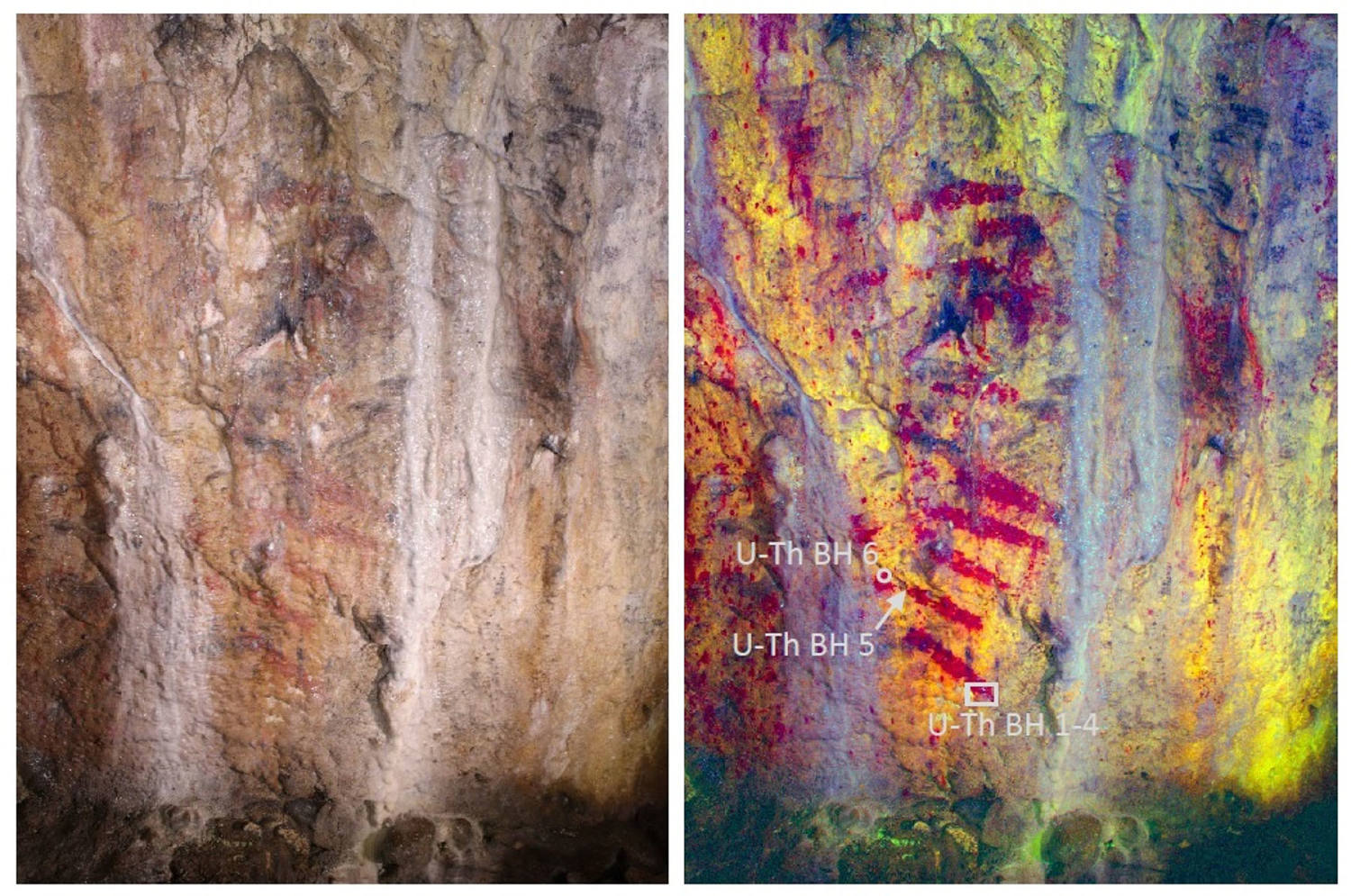 Red stripes declared UK.’s oldest art after being dismissed as a ...