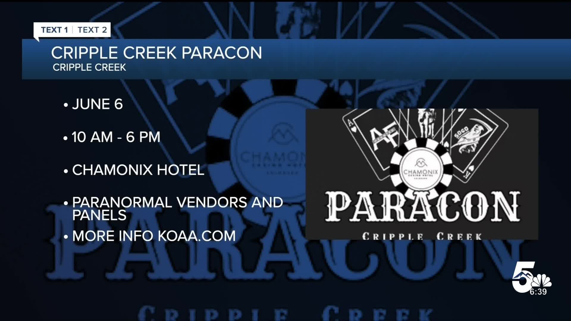 Cripple Creek Paracon is this weekend