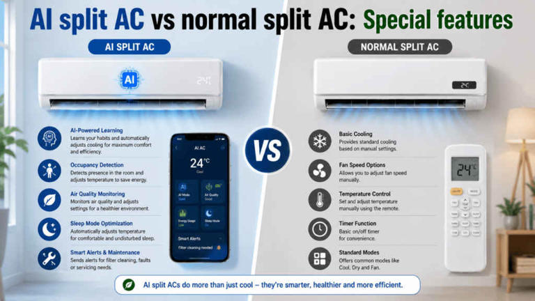 AI split AC vs normal split AC: Which one is more practical, affordable ...