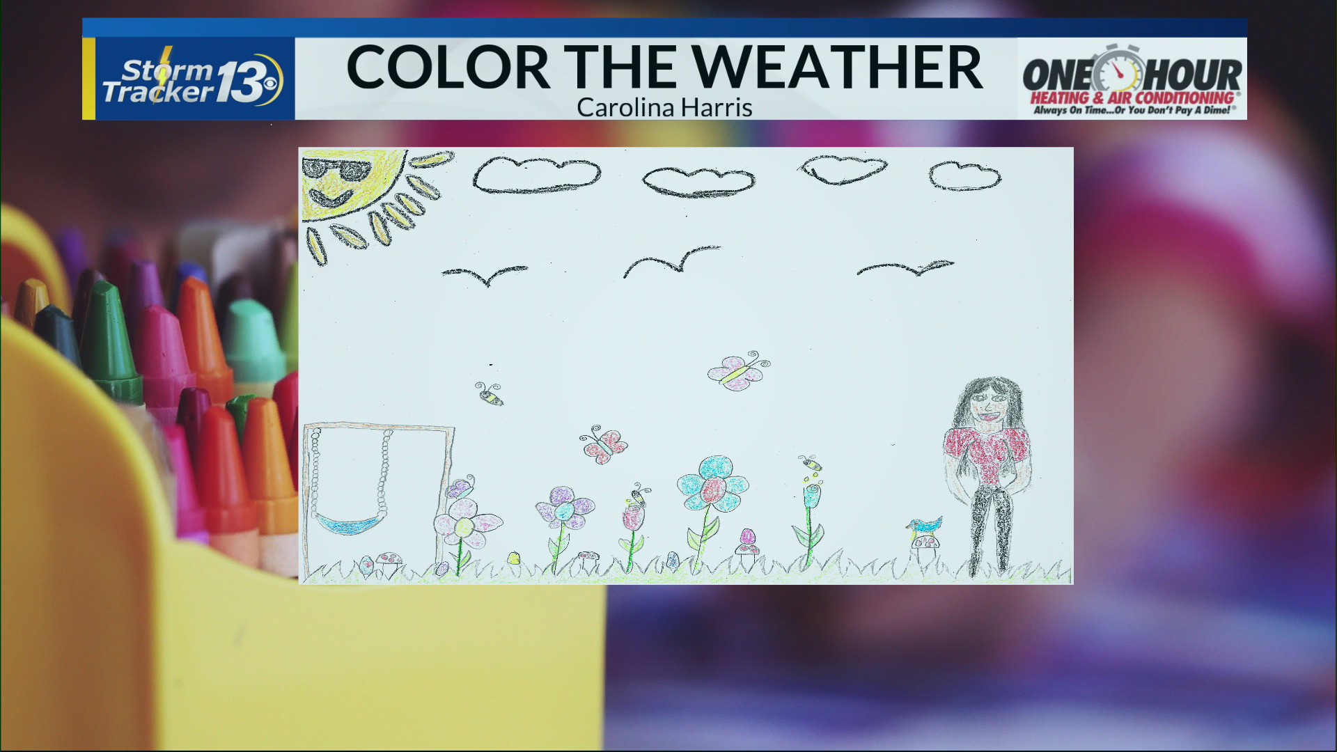 Color the weather: Carolina Harris