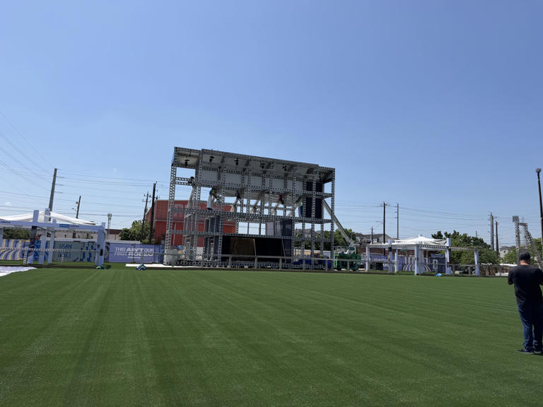 Inside Houston's World Cup fan fest under construction