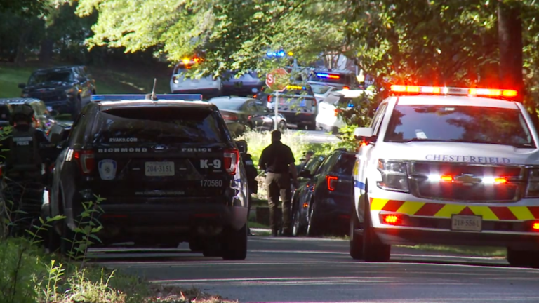 Two officers hurt, police K-9 dead following shooting in Chesterfield