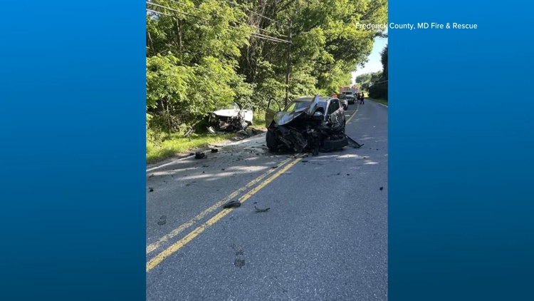Cyclist among 4 hurt in Maryland crash