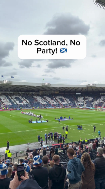 Scotland World Cup send off tifo