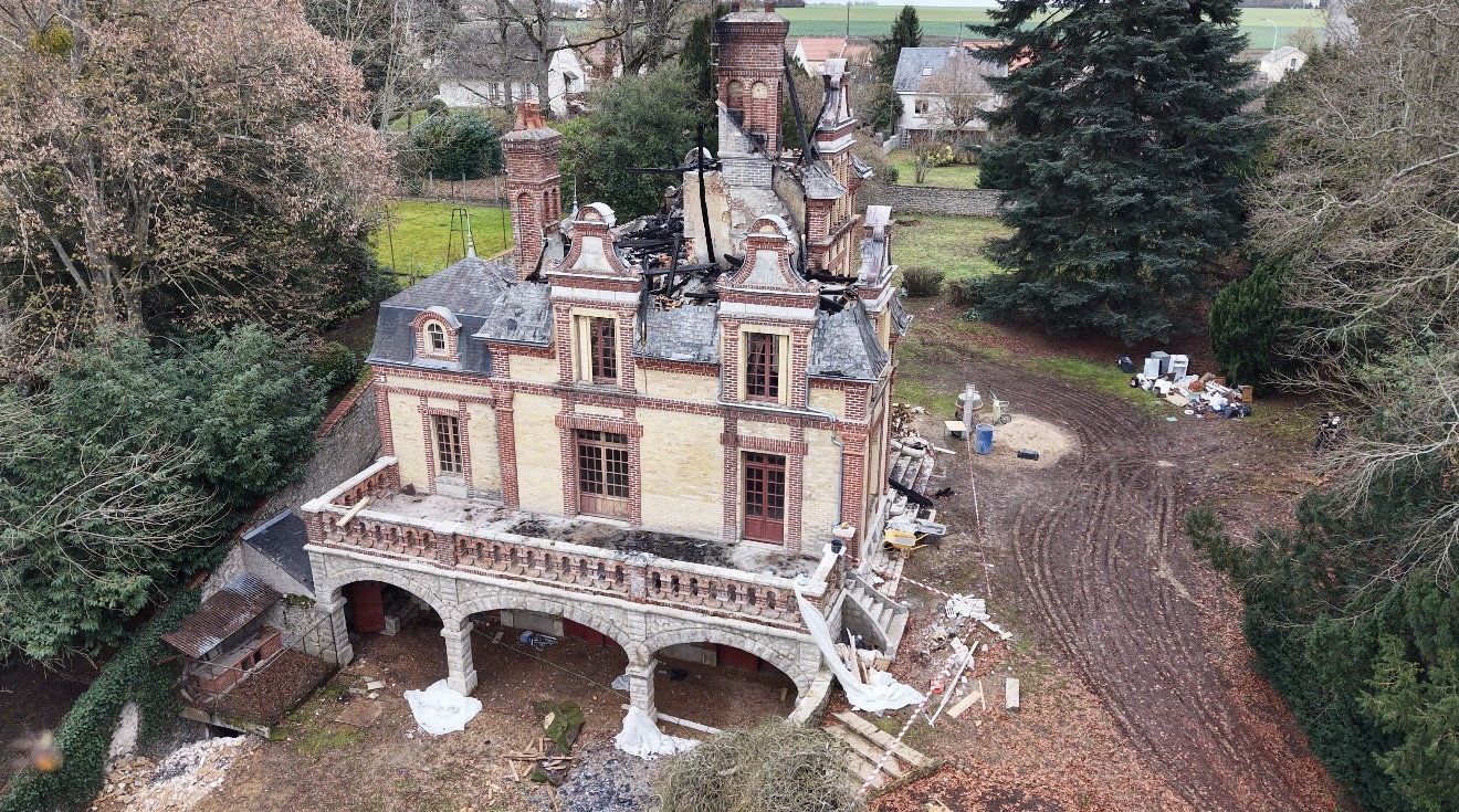 Couple’s £285k French chateau gutted by fire leaving £1.1m repair bill