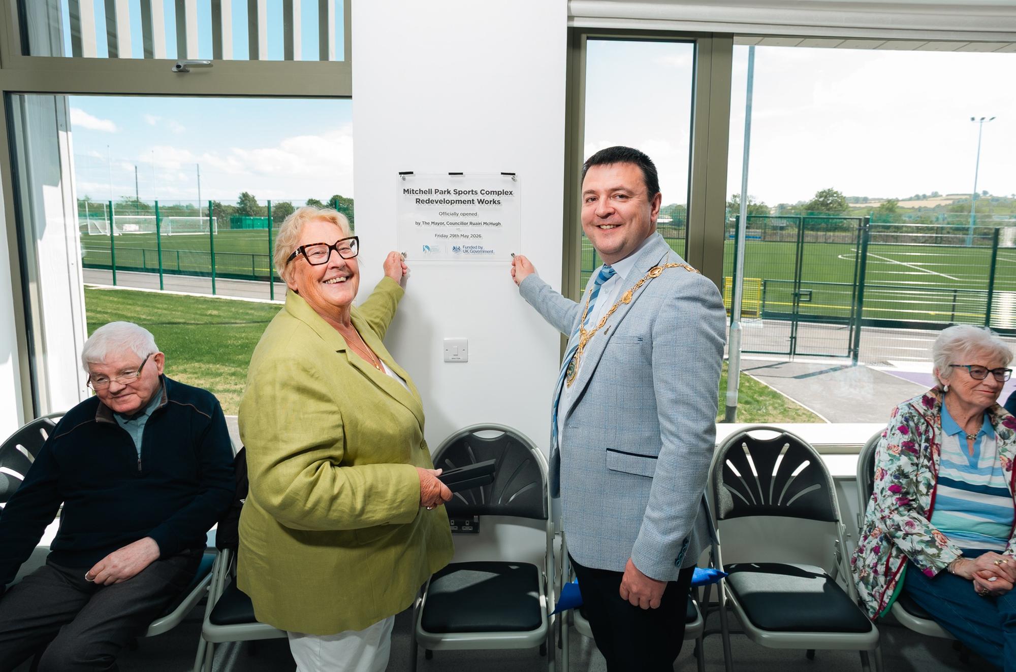 Mayor McHugh opens new £3m Mitchell Park Sports Hub in Castlederg