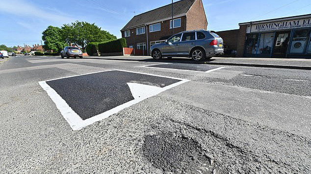 UK council installs speed bumps on heavily-potholed road