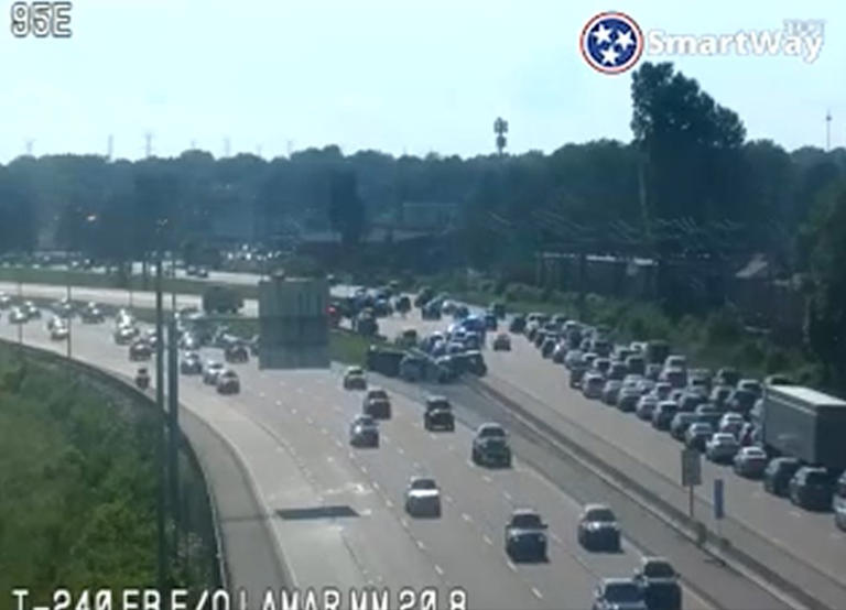 Motorcyclist injured in overnight shooting on I-240