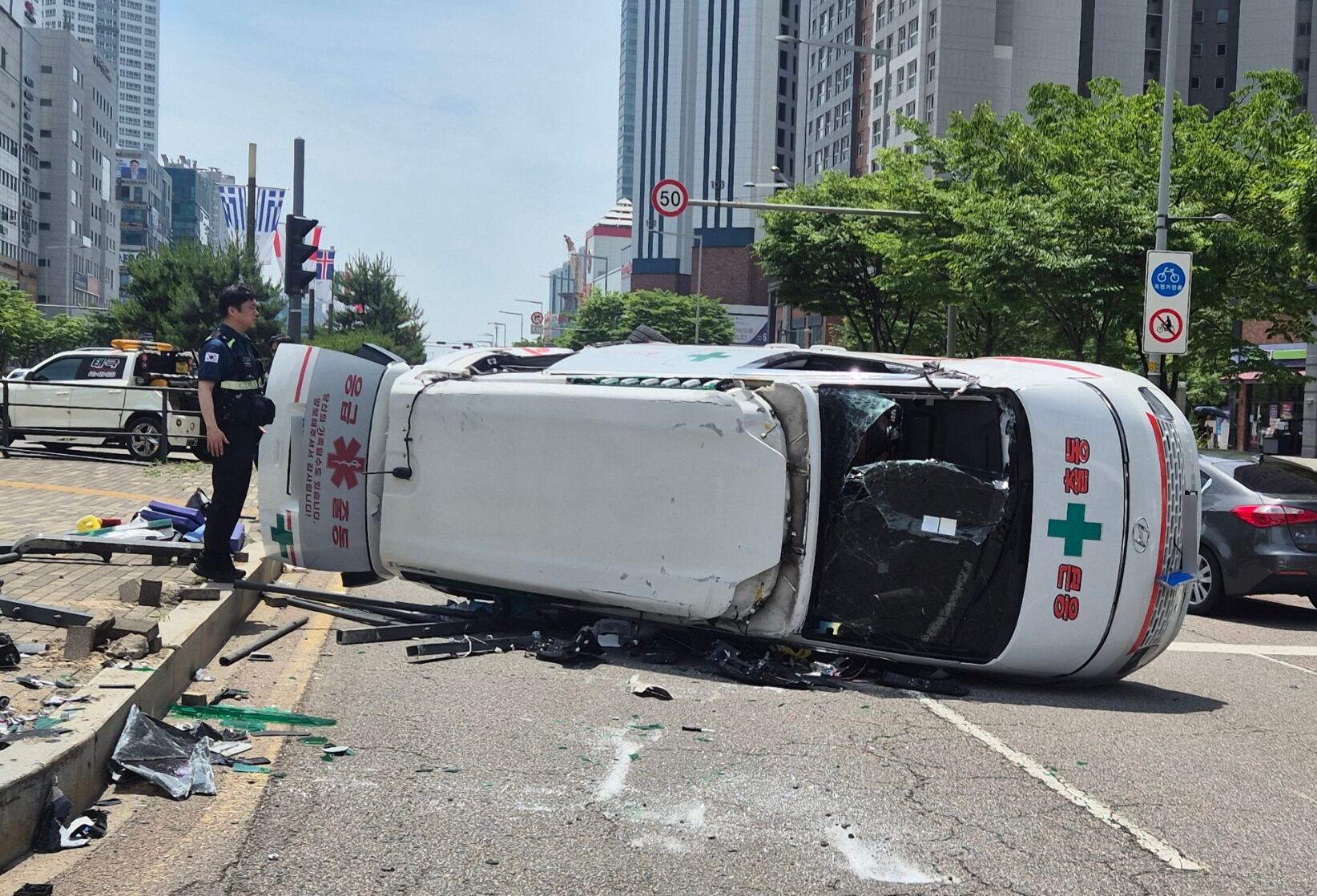 Ambulance runs red light, kills patient in SUV crash
